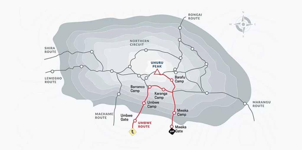 Kilimanjaro Umbwe Route via Western Breach (6 Days) – Trek & Hide ...